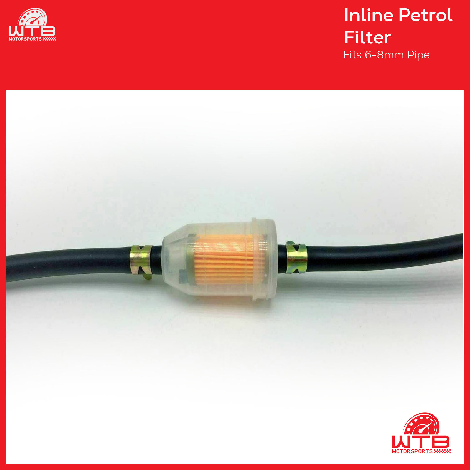 Motorsport Grade Inline Fuel/Petrol Filter 6-8mm Race/Rally - WTB ...