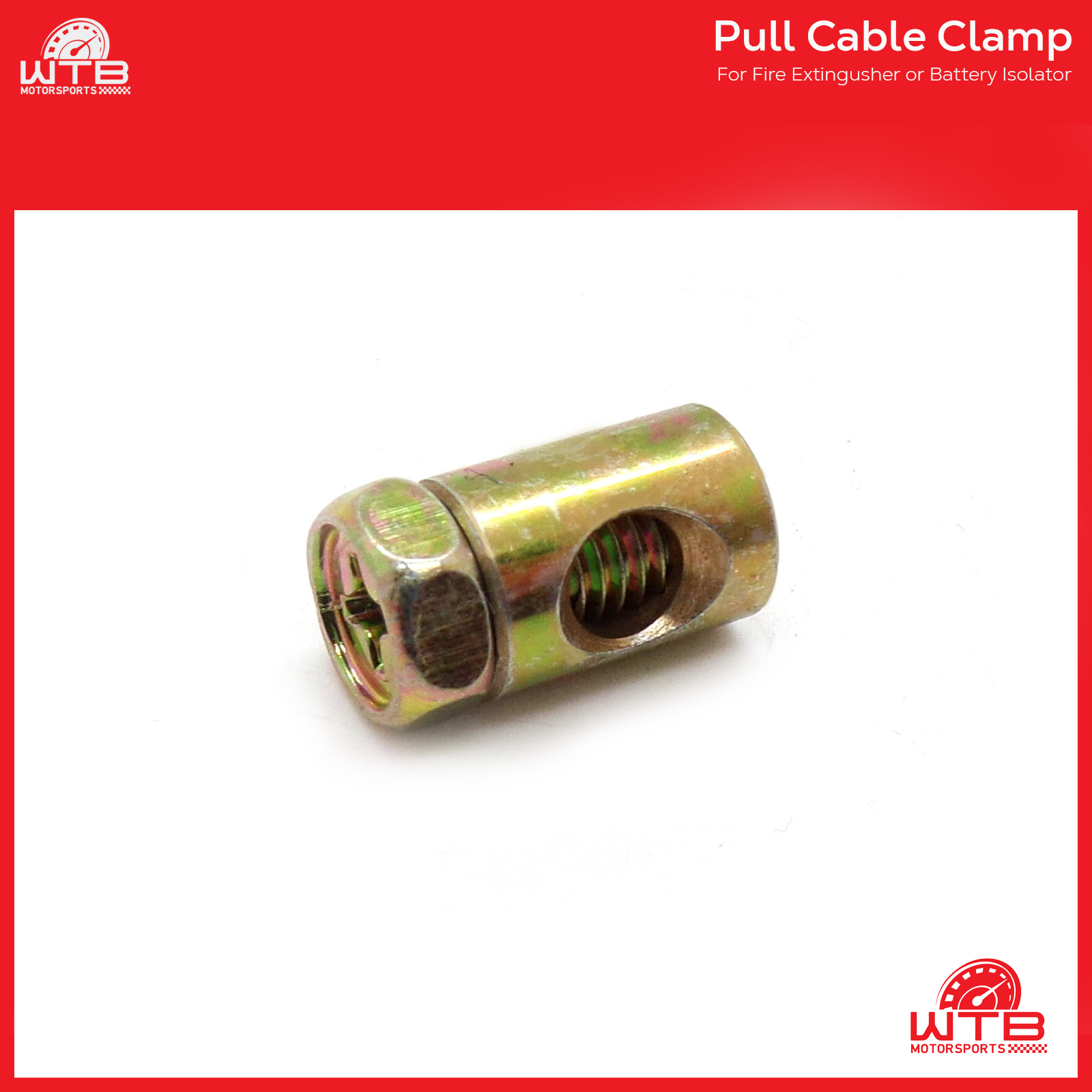 Motorsport Pull Cable Clamp Battery Isolator, extinguisher, etc