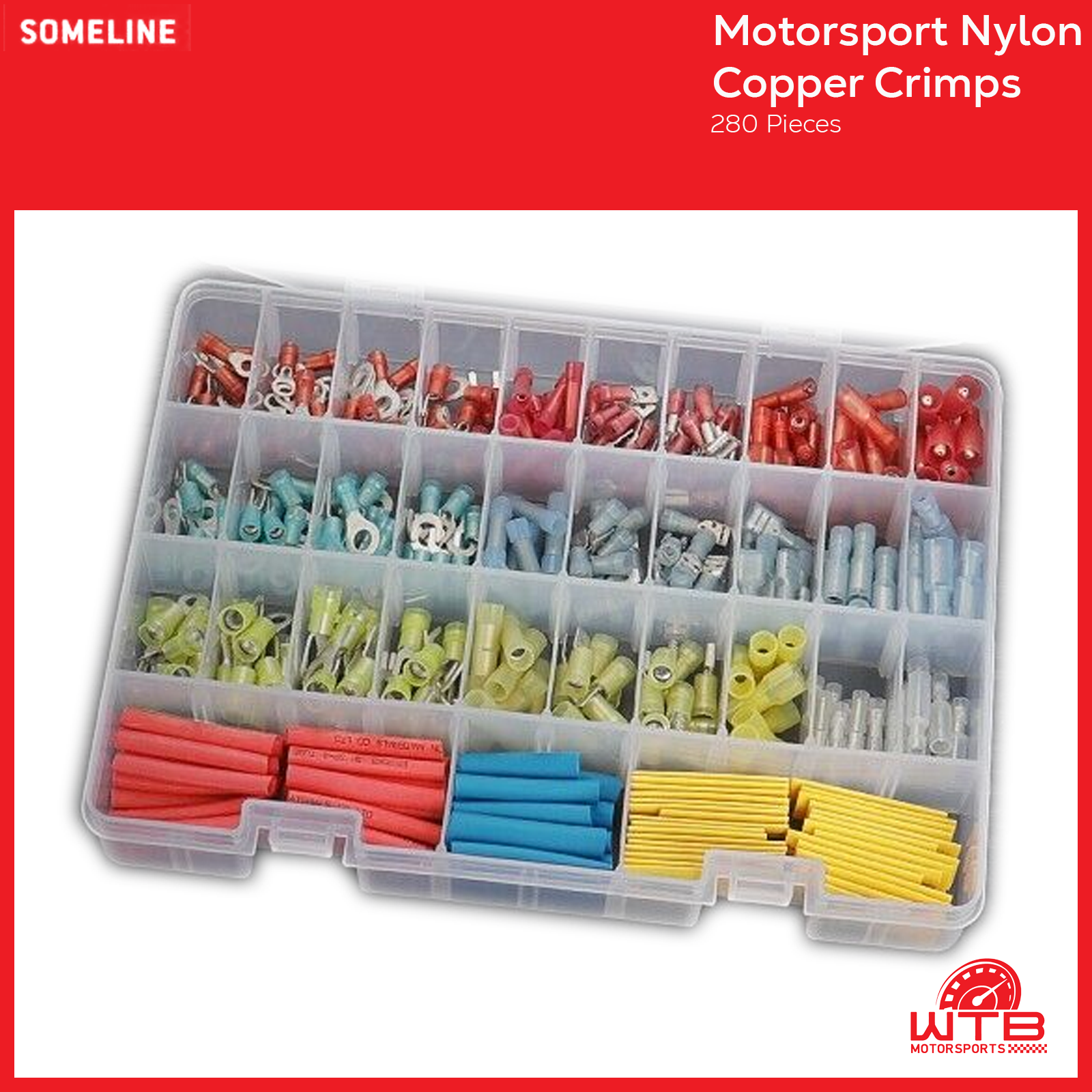 Motorsport Crimp Connectors Box Set - Someline, 280 Pieces