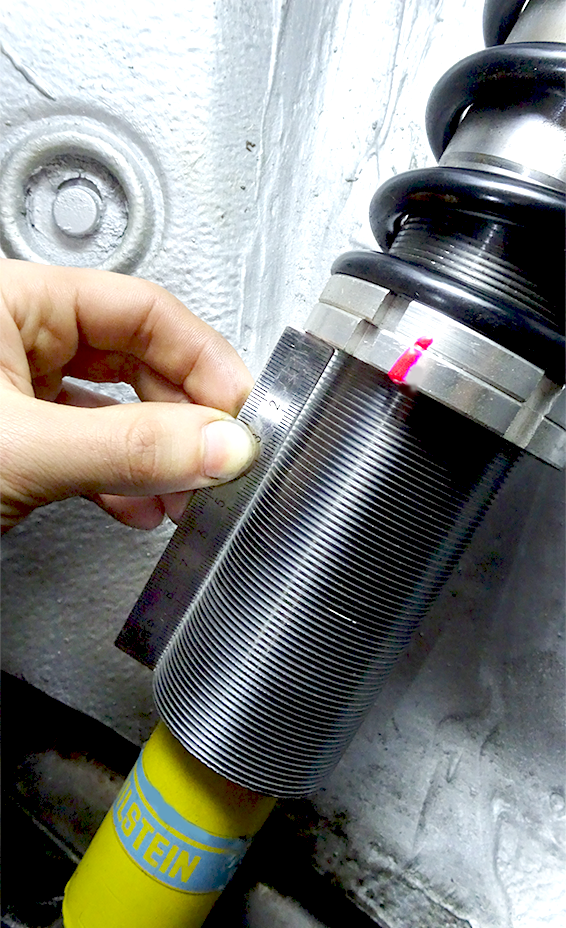100mm Steel Rule Motorsport Set Up Ruler - Perfect For Coilovers